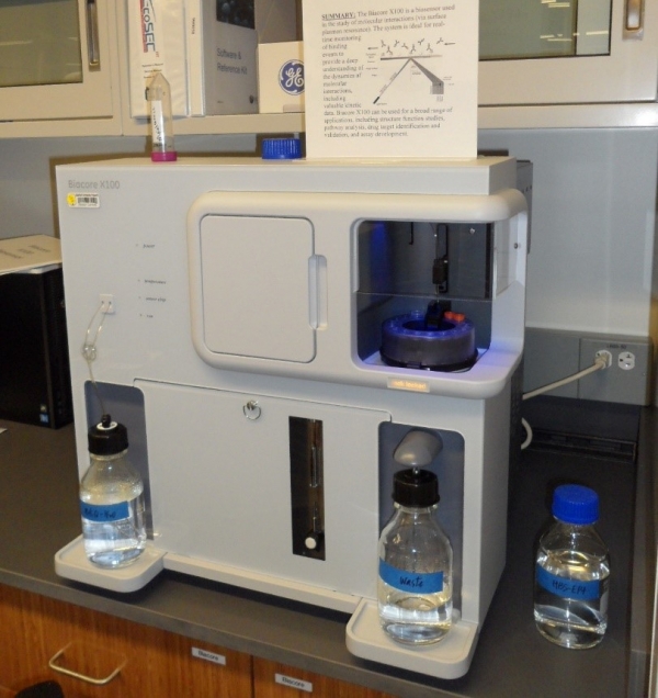 SPR: GE Biacore X100 Surface Plasmon Resonance | NNCI
